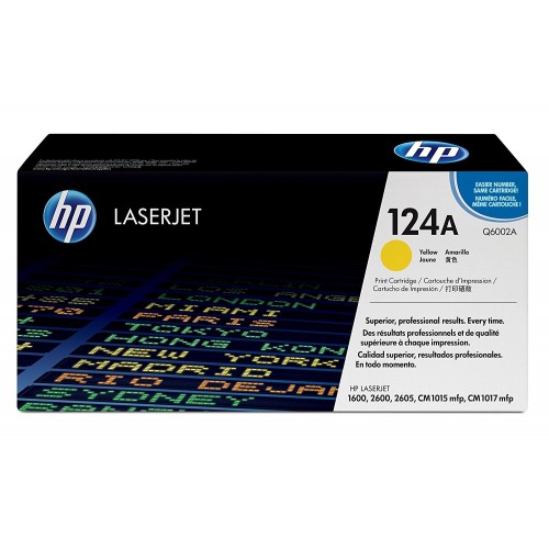 HP 124A Yellow Original LaserJet Toner Cartridge Price in Bangladesh - PQS